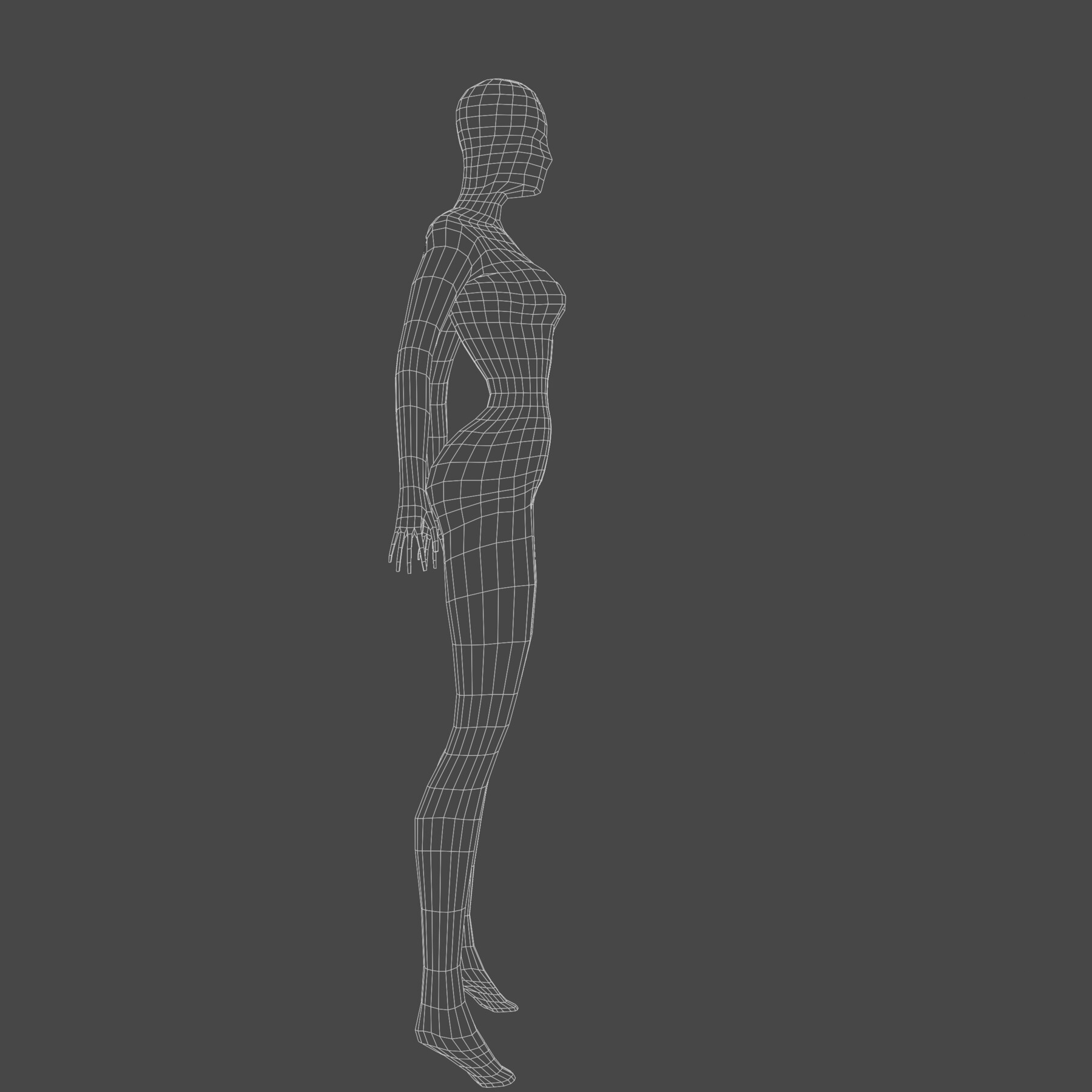 ArtStation - Girl low-Poly 3D Model | Resources