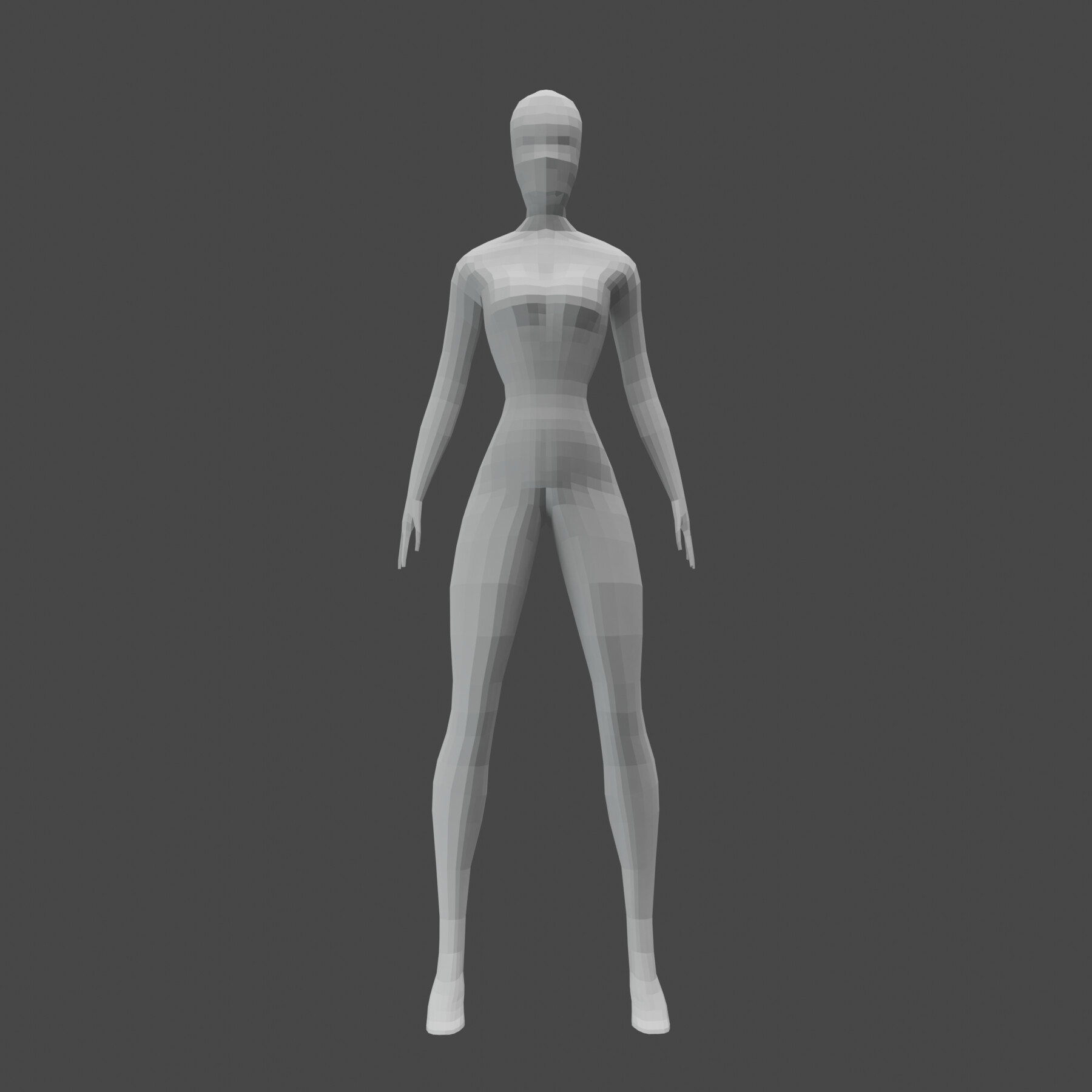 ArtStation - Girl low-Poly 3D Model | Resources