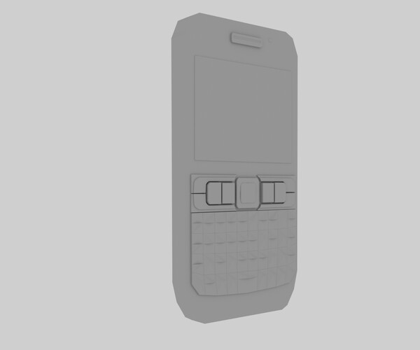 ArtStation - Mobile Phone 3D Model - QWERTY Keyboard | Game Assets