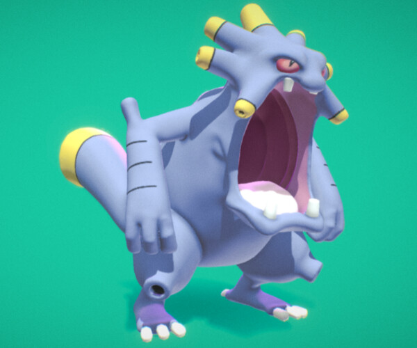 ArtStation - 3D Model Exploud Pokemon | Resources