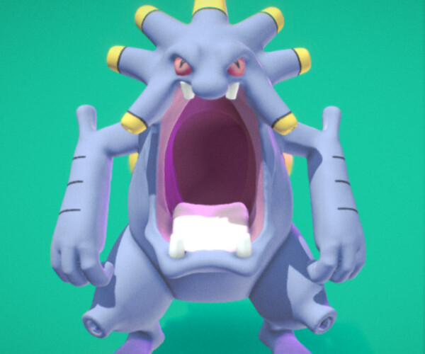 ArtStation - 3D Model Exploud Pokemon | Resources