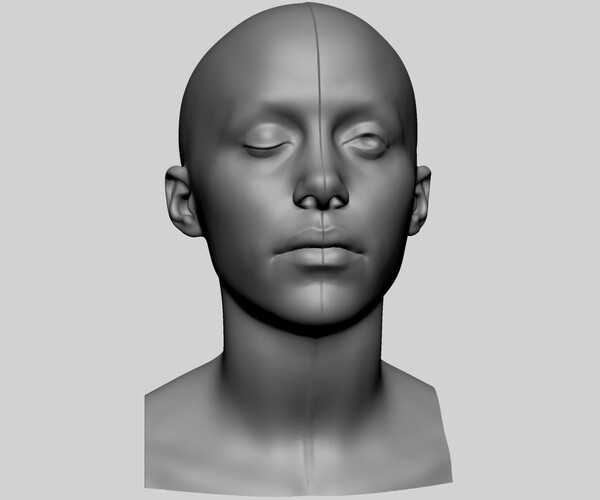 ArtStation - Female Head Printable | Resources