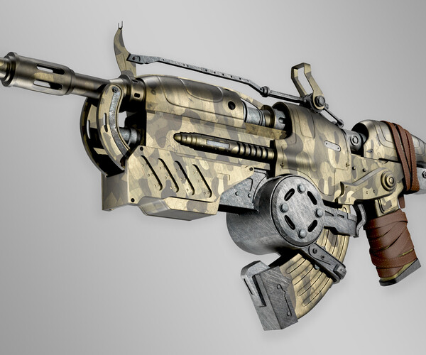 ArtStation - WEAPON 3D MODEL GUN | Game Assets
