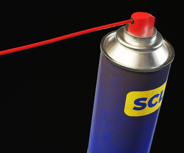 ArtStation - Spry Can Lubrificant Game Ready | Game Assets