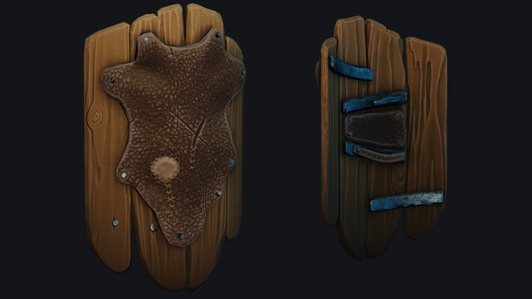 ArtStation - Game Ready Stylized Wooden Shield | Game Assets