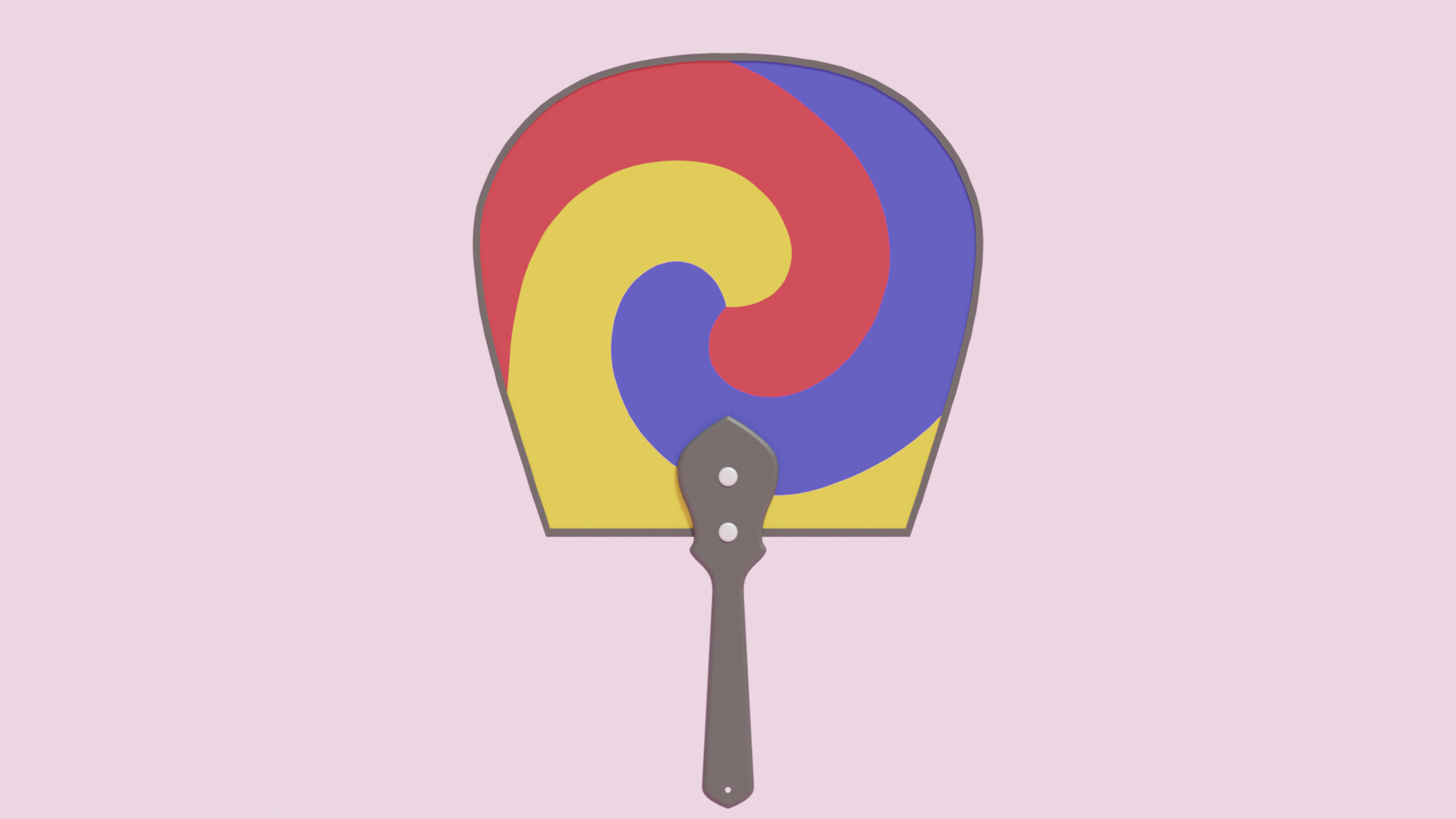 ArtStation - Korean Hand Fan Low-poly 3D model | Resources