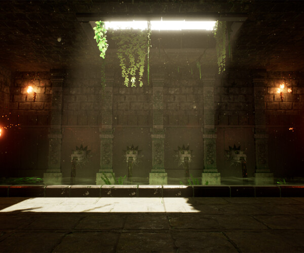 ArtStation - Aztec Temple Modular | Game Assets