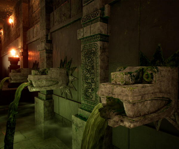 ArtStation - Aztec Temple Modular | Game Assets