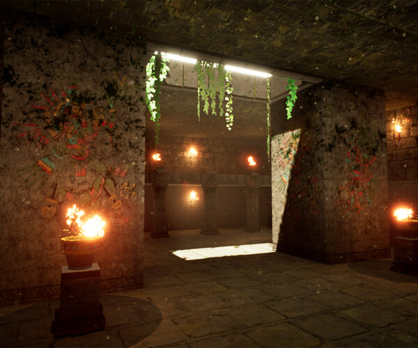 ArtStation - Aztec Temple Modular | Game Assets