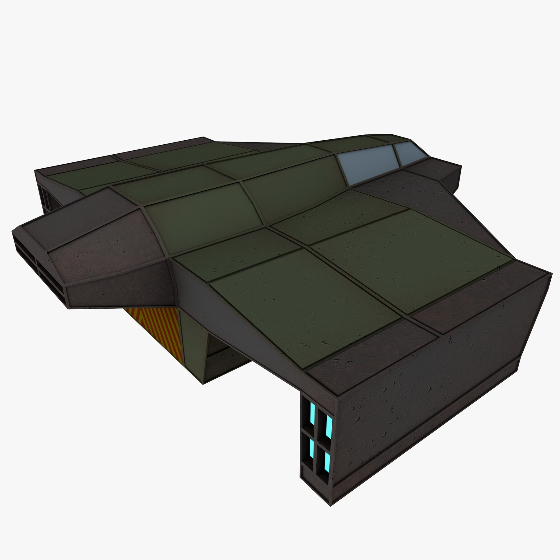 ArtStation - cargo space ship 3 | Game Assets