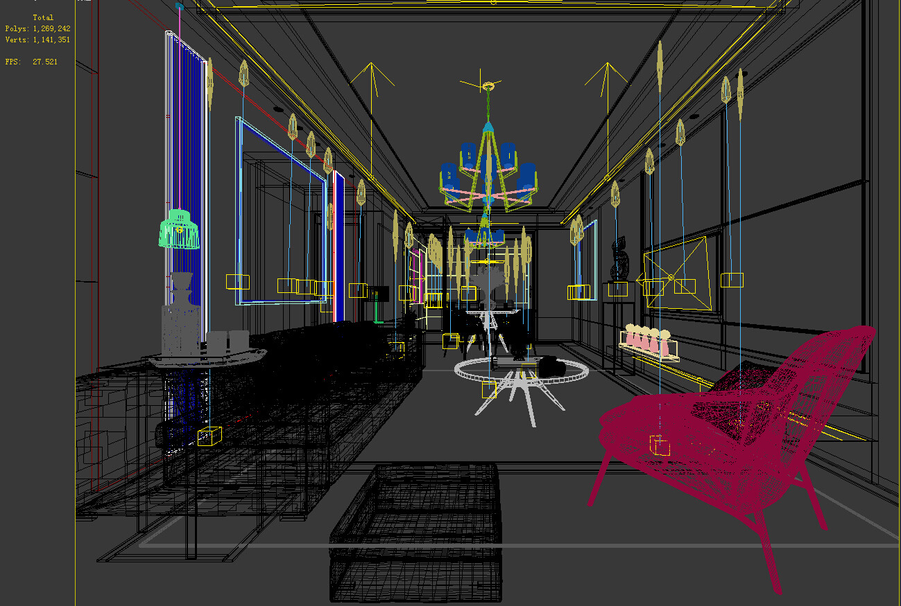 ArtStation - Stylish avant-garde living room design 140 | Resources