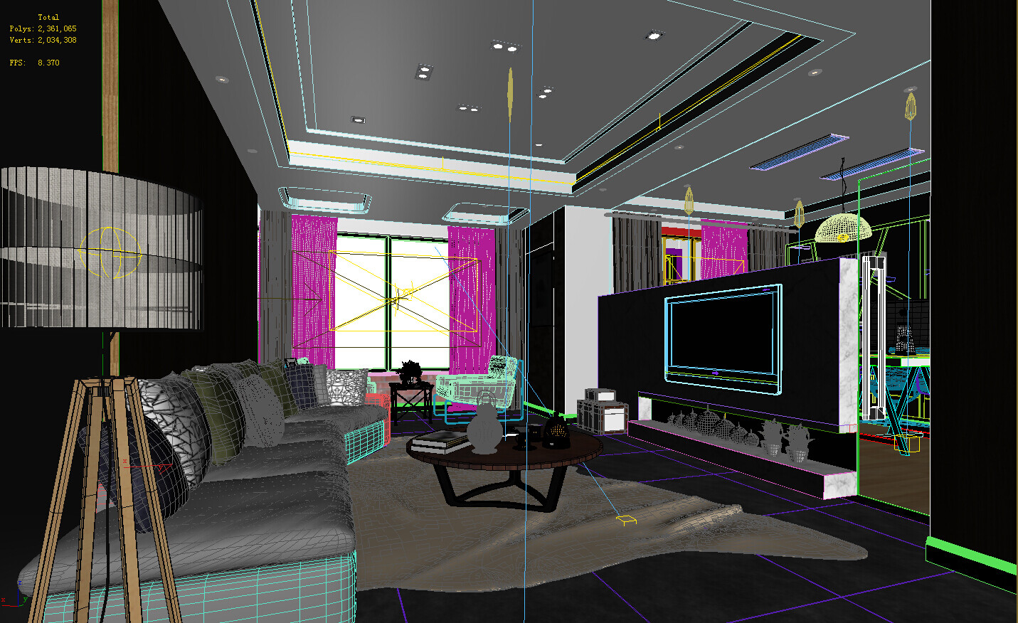 ArtStation - Stylish avant-garde living room design 148 | Resources