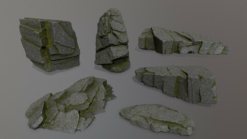 ArtStation - Rock Set | Game Assets