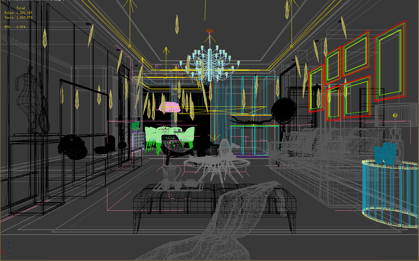 ArtStation - Stylish avant-garde living room design 164 | Resources