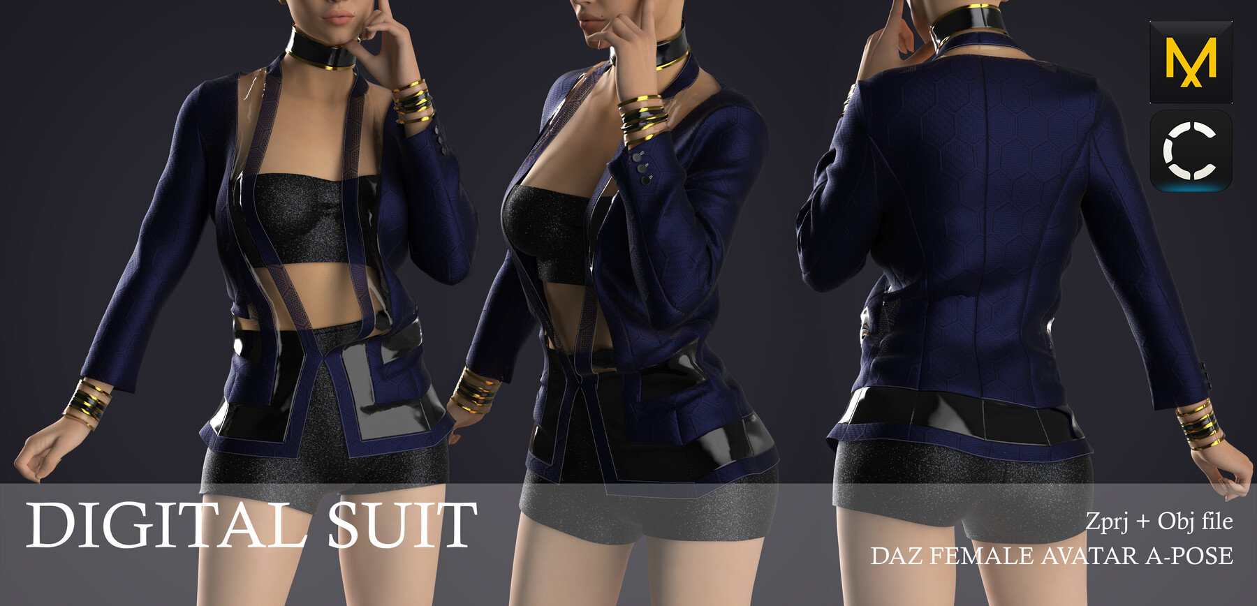 ArtStation - Female Digital Suit | Resources