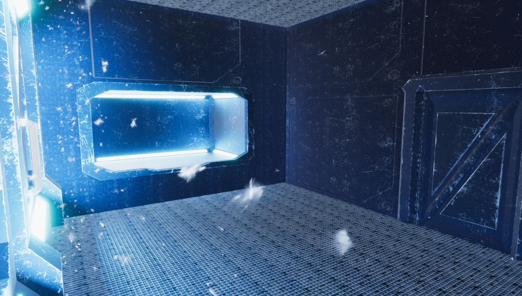 ArtStation - Stylized Space station room PBR game ready Low-poly 3D ...