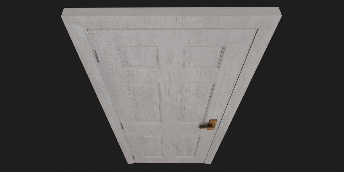 ArtStation - Wooden Door 3D Model | Game Assets