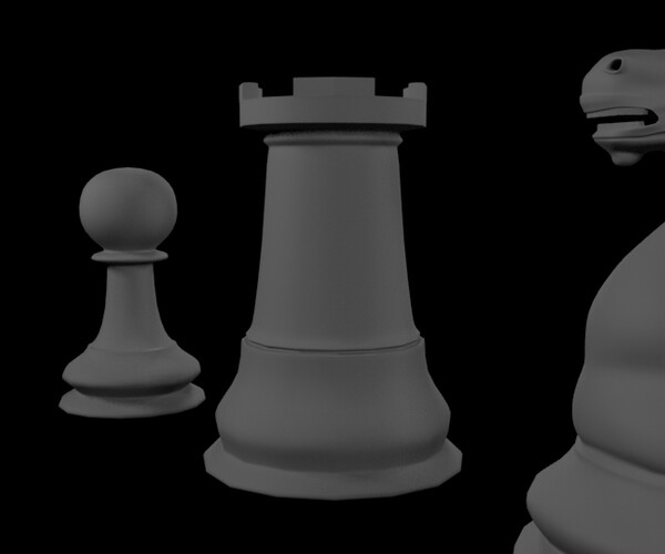 ArtStation - Chess Pieces | Game Assets
