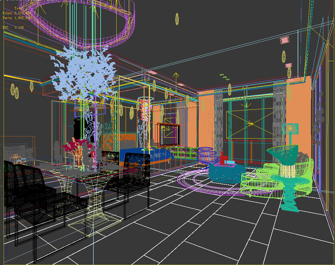 ArtStation - Stylish avant-garde living room design 195 | Resources