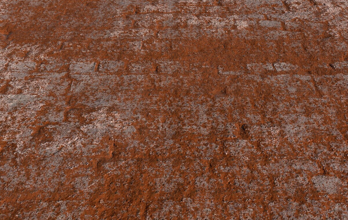 ArtStation - Damaged Red Brick Wall Texture | Game Assets