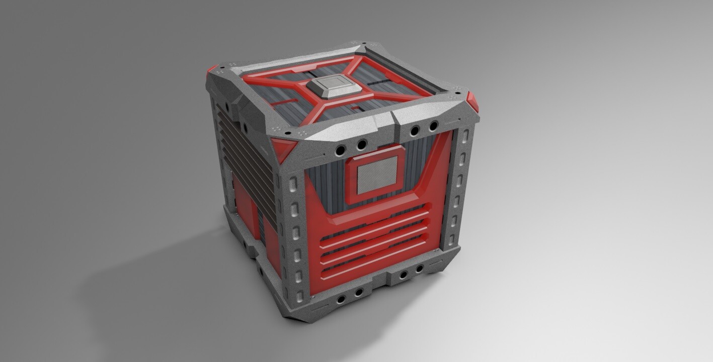 ArtStation - Sci-Fi Box Crate | Game Assets