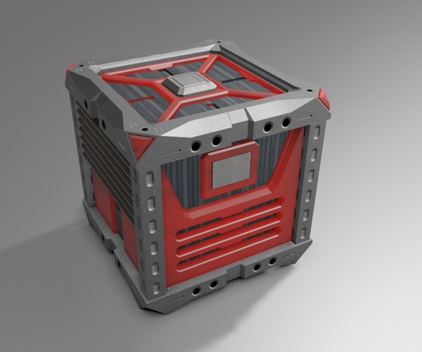 ArtStation - Sci-Fi Box Crate | Game Assets