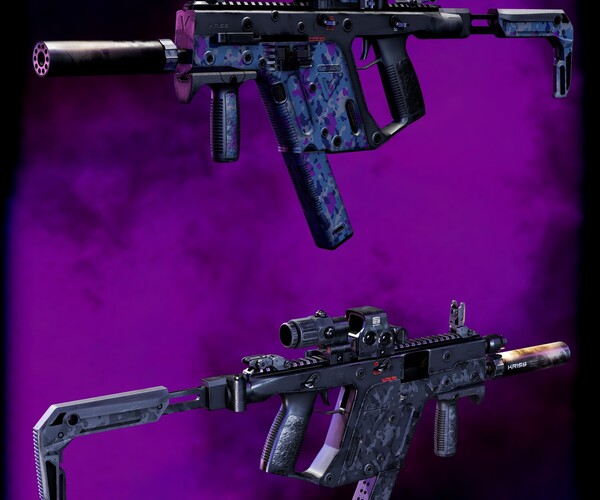 ArtStation - Assault Rifle + Tactical SMG + Micro SMG + Bonus Skin Pack ...