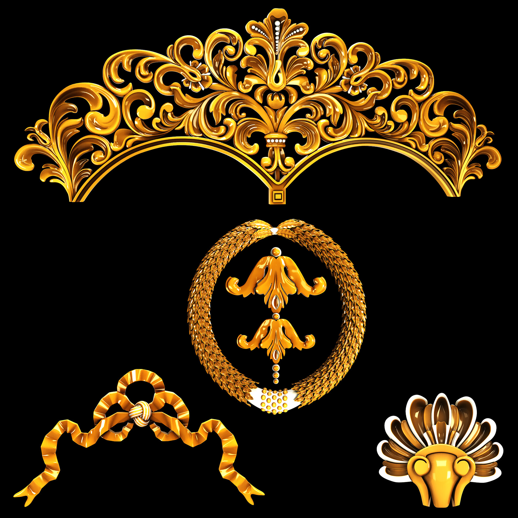 ArtStation - Collection of classical ornaments | Resources