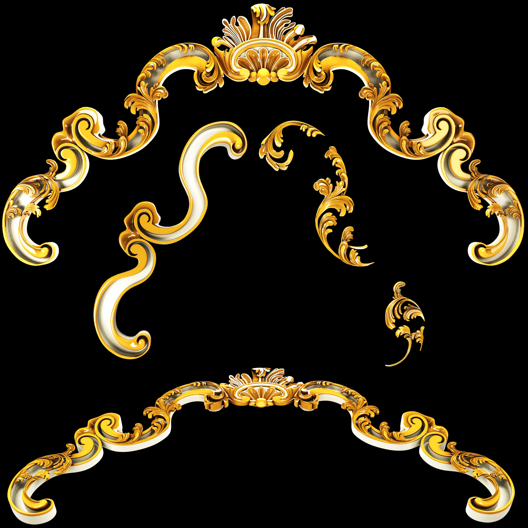 ArtStation - Collection of classical ornaments | Resources