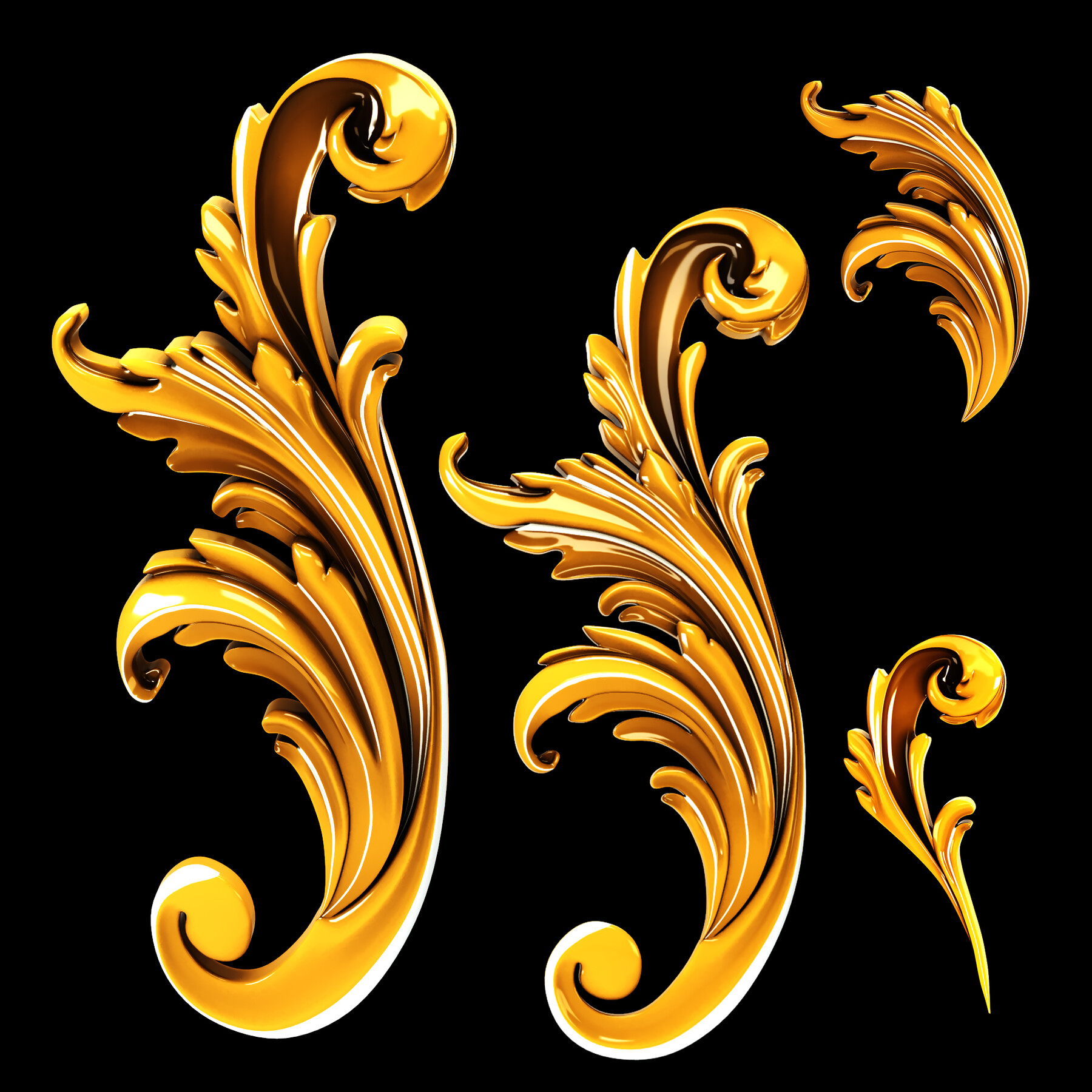 ArtStation - Collection of classical ornaments | Resources