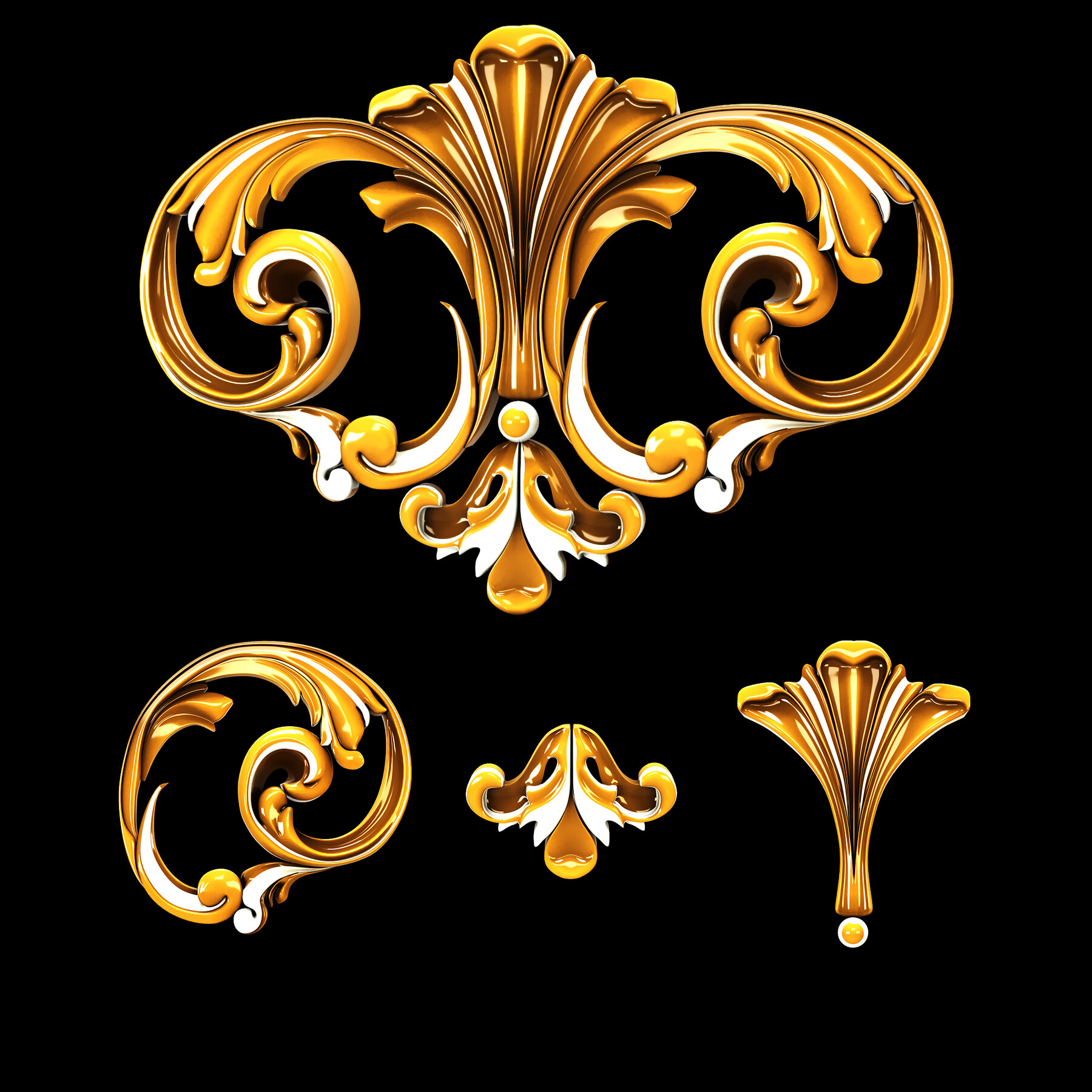 ArtStation - Collection of classical ornaments | Resources
