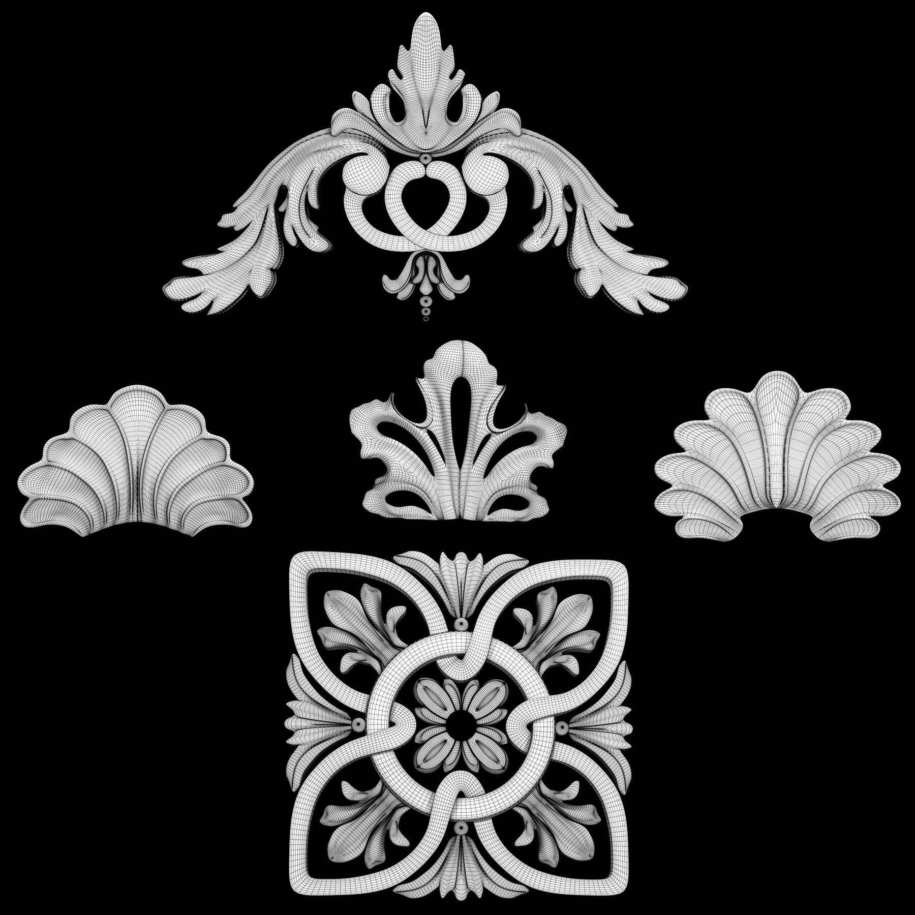 ArtStation - Collection of classical ornaments | Resources