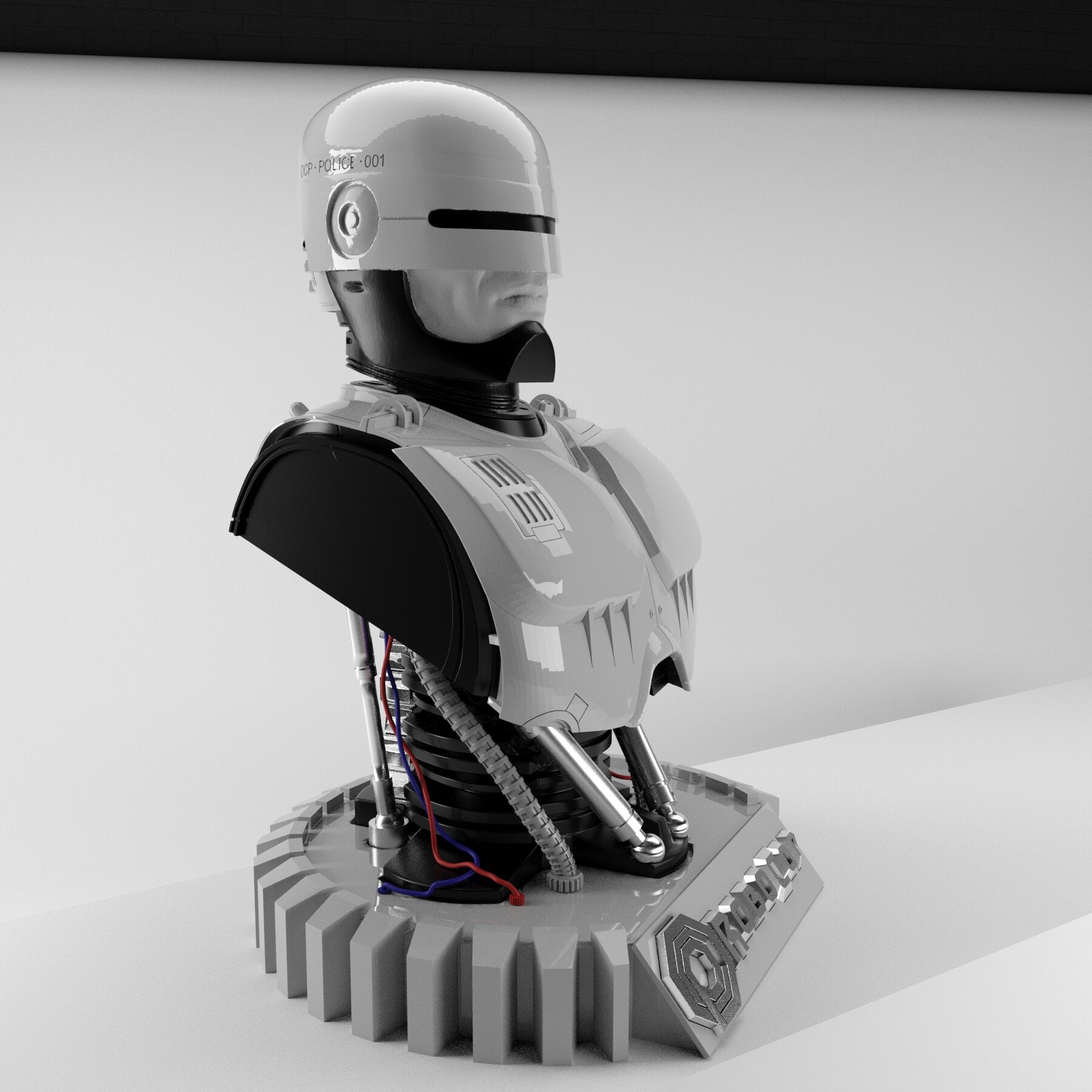 ArtStation - Robocop Bust for 3d Print 3D print model | Resources
