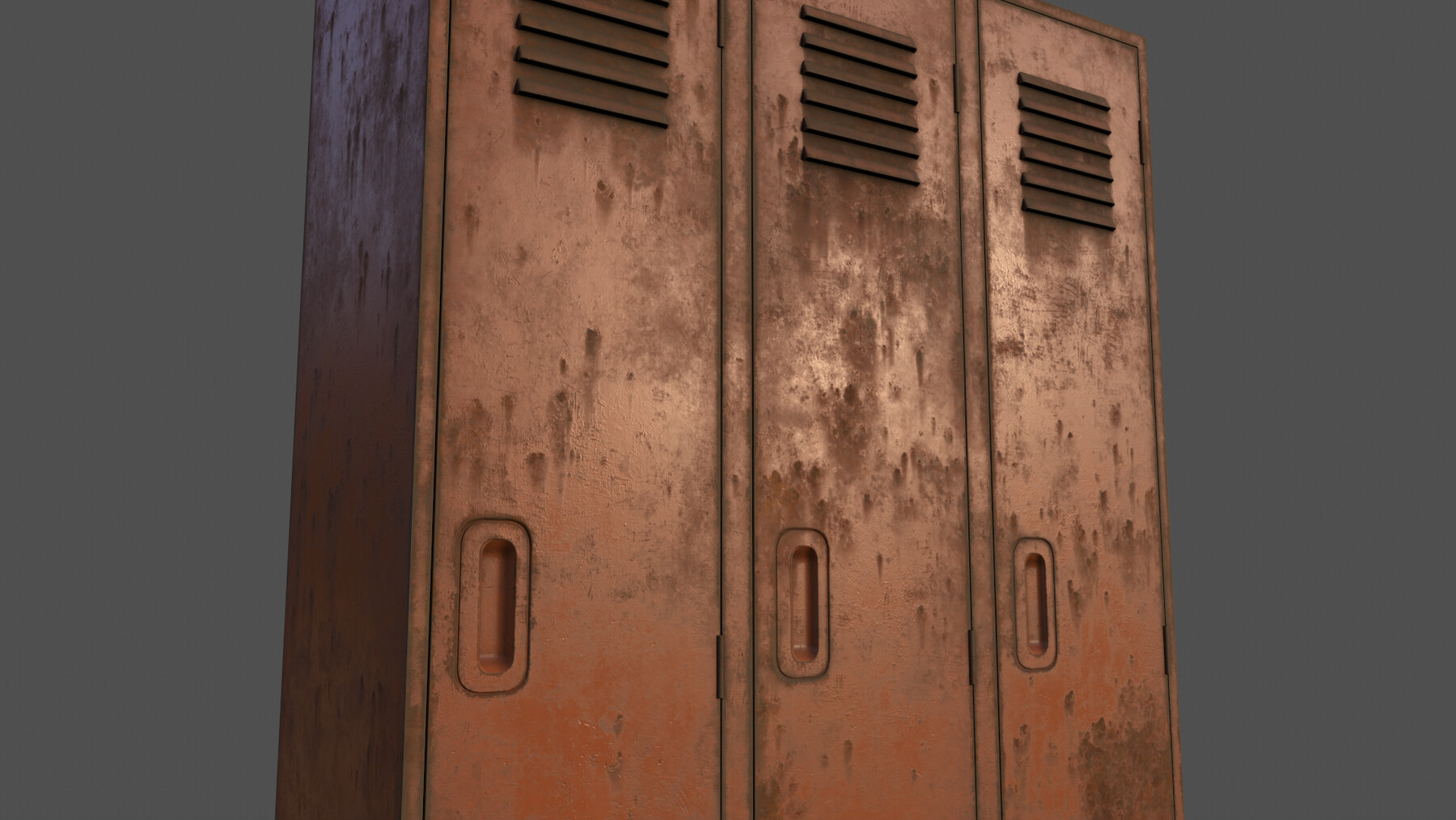 ArtStation - PBR School Gym Locker 08 - Orange | Game Assets