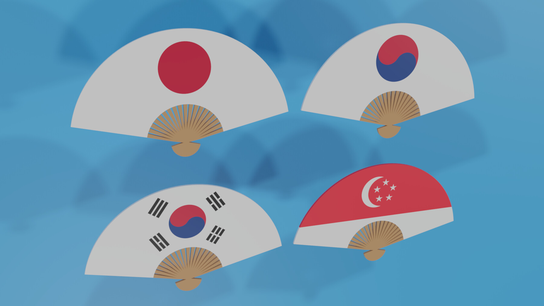 ArtStation - Asian Hand Fan Collection | Resources