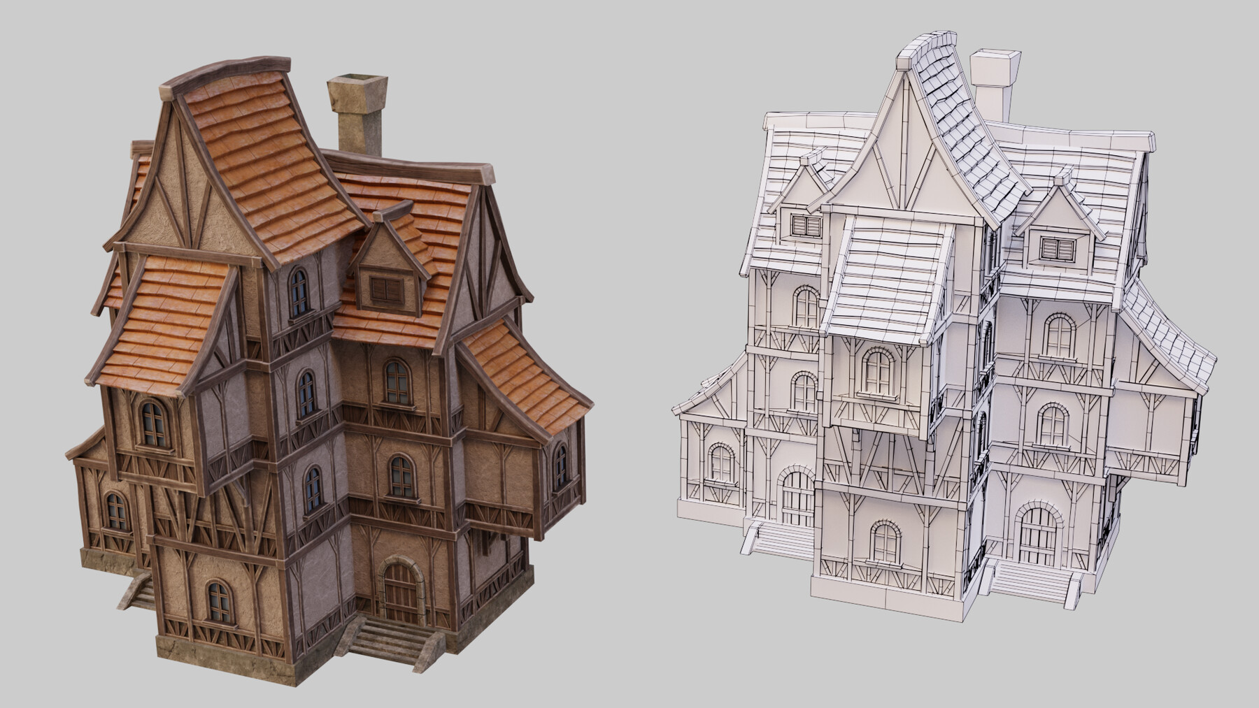 ArtStation - Medieval Buildings Pack | Game Assets