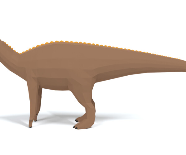 ArtStation - Low Poly Cartoon Edmontosaurus Dinosaur | Game Assets