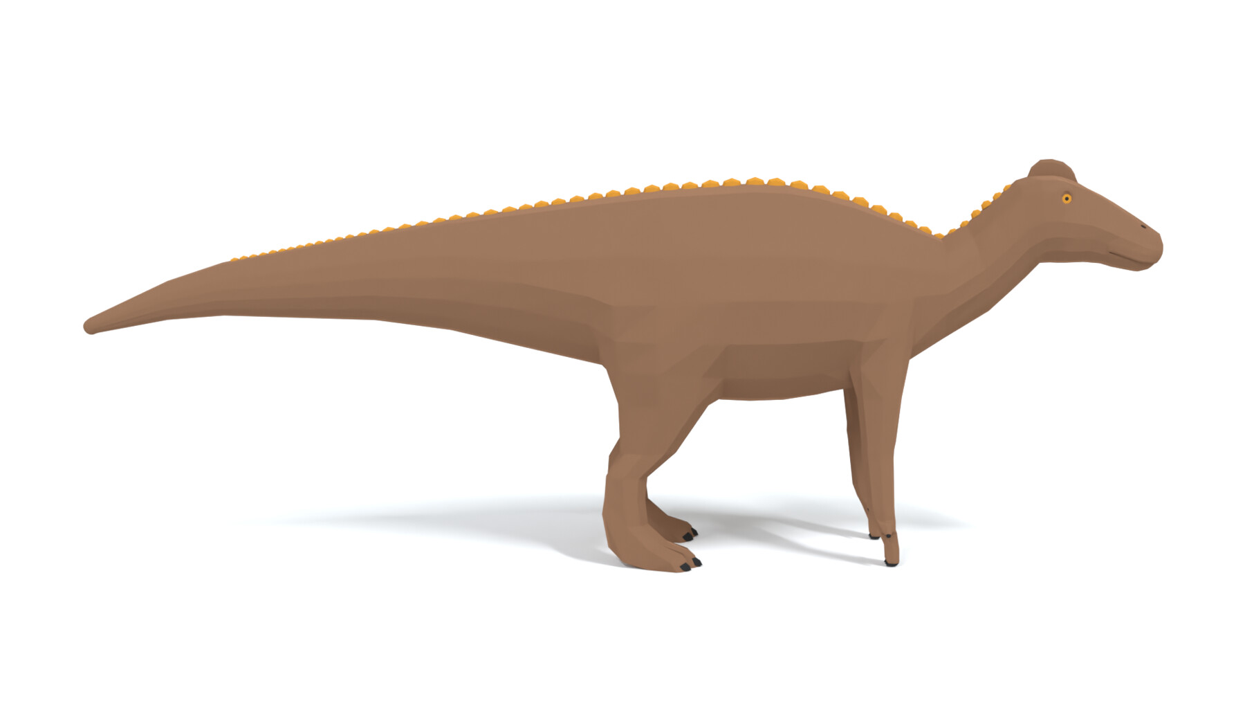 ArtStation - Low Poly Cartoon Edmontosaurus Dinosaur | Game Assets