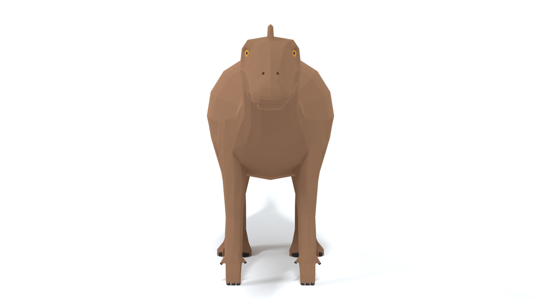 ArtStation - Low Poly Cartoon Edmontosaurus Dinosaur | Game Assets