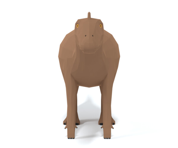 ArtStation - Low Poly Cartoon Edmontosaurus Dinosaur | Game Assets