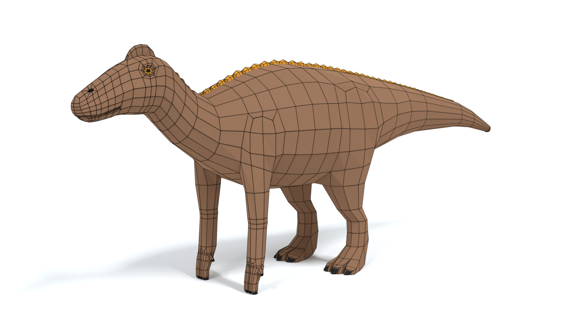 ArtStation - Low Poly Cartoon Edmontosaurus Dinosaur | Game Assets