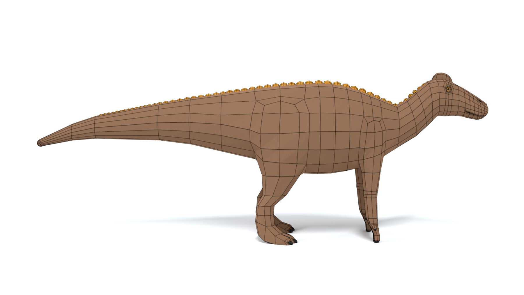 ArtStation - Low Poly Cartoon Edmontosaurus Dinosaur | Game Assets