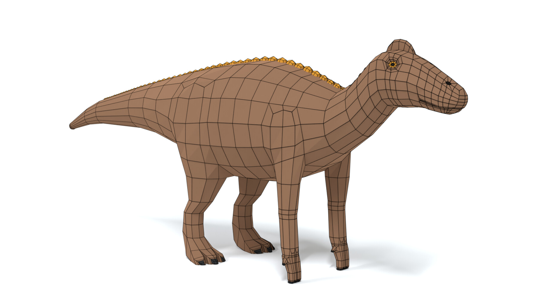 ArtStation - Low Poly Cartoon Edmontosaurus Dinosaur | Game Assets