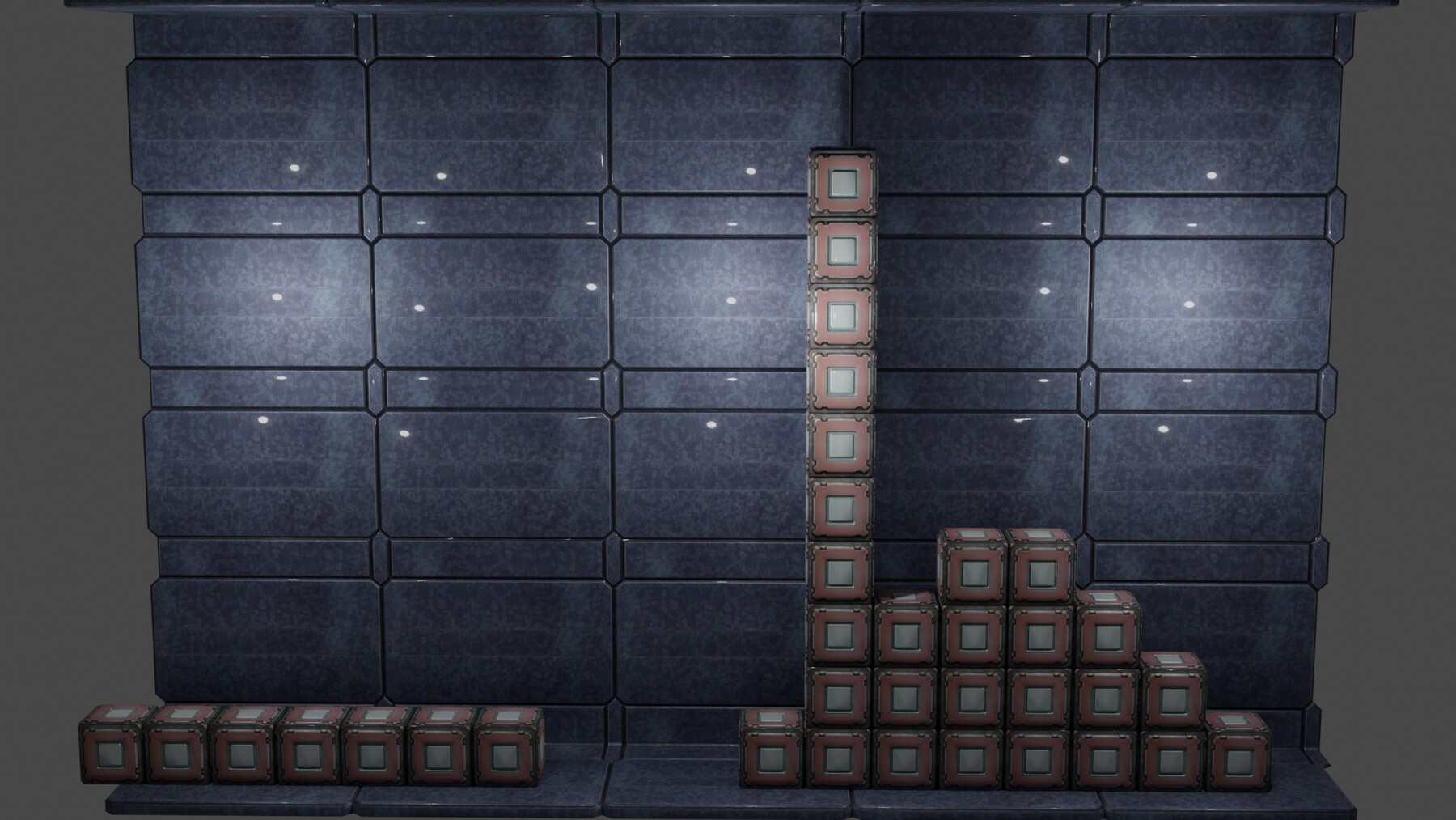 ArtStation - Space walls and box | Game Assets