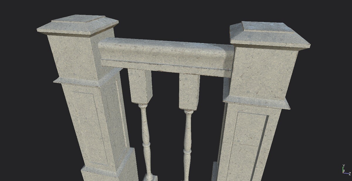 ArtStation - Handrail Staircase | Game Assets