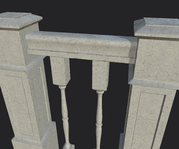 ArtStation - Handrail Staircase | Game Assets