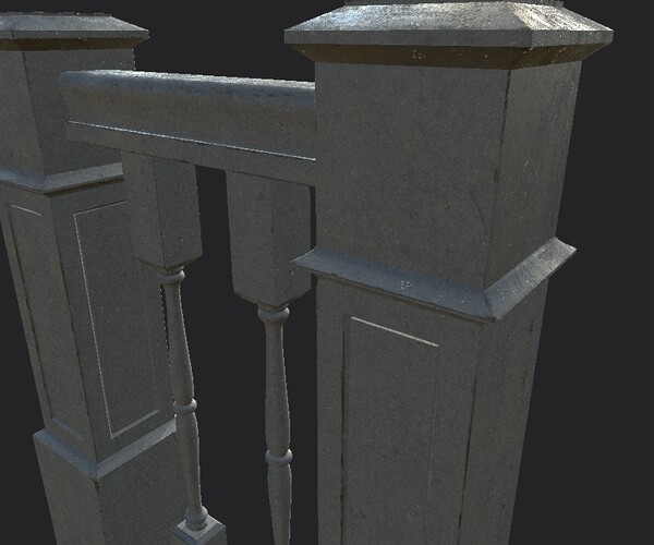 ArtStation - Handrail Staircase | Game Assets