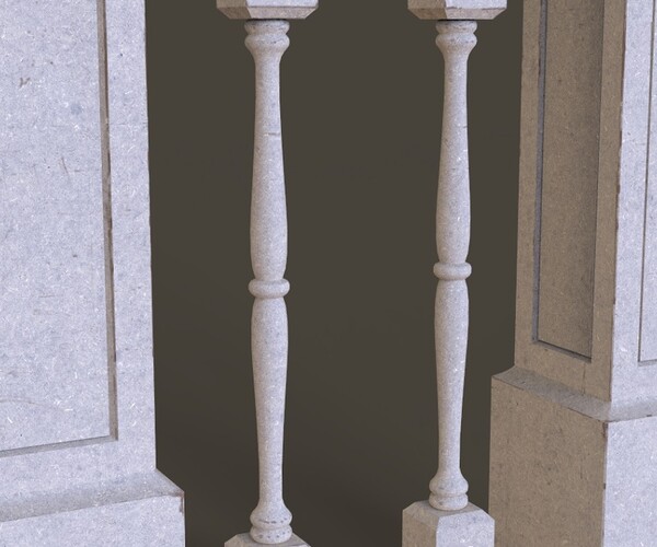 ArtStation - Handrail Staircase | Game Assets