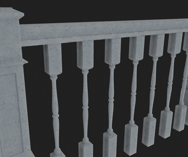 ArtStation - Handrail Staircase | Game Assets