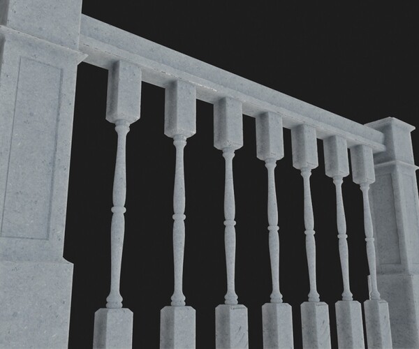 ArtStation - Handrail Staircase | Game Assets